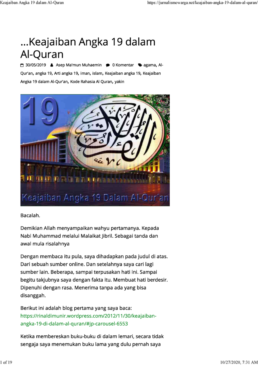 Lambang Angka 19 Menurut Primbon: Simbolisme dan Makna